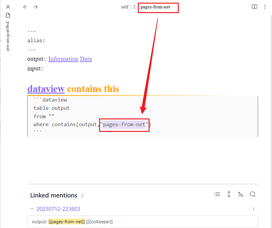 [已解决] 请问 dataview 有没有办法将当前笔记的文件名作为变量传入查询语句? - 疑问解答 - Obsidian 中文论坛
