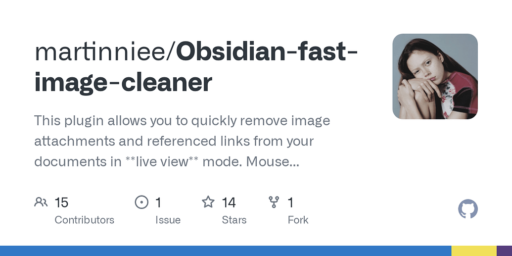【自制obsidian插件推荐】Fast Image Cleaner 这个插件可以允许你快速的删除文档中的图片附件文件以及引用链接 - 开发讨论 - Obsidian 中文论坛