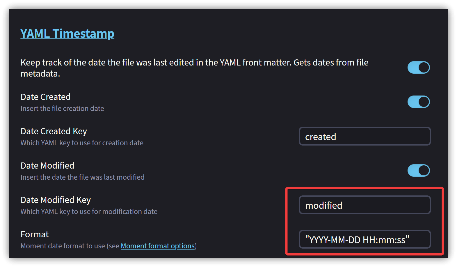 Yaml Obsidian 